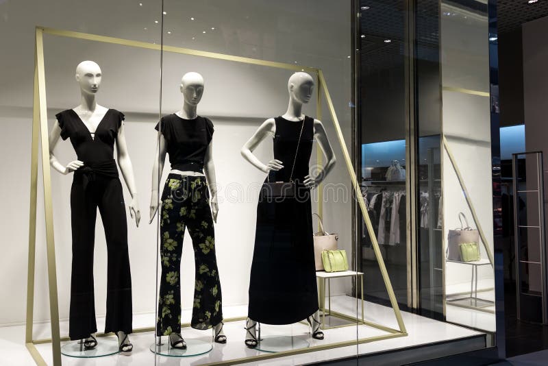 Mannequins Stand in the Store Stock Image - Image of mannequins, mall ...