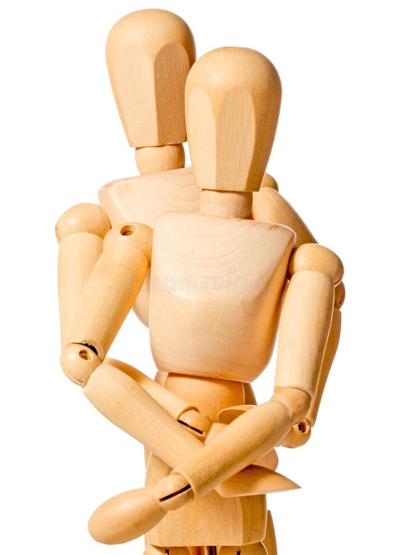 Mannikin embrace stock image. Image of together, happy - 43169155