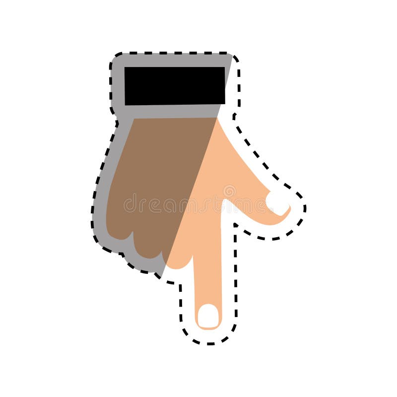 Indicare L'icona Della Mano Illustrazione di Stock - Illustrazione di ...