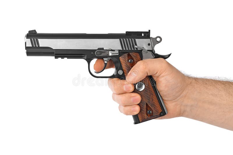 Arma De La Mano, Pistola 380 Foto de archivo - Imagen de compacto ...