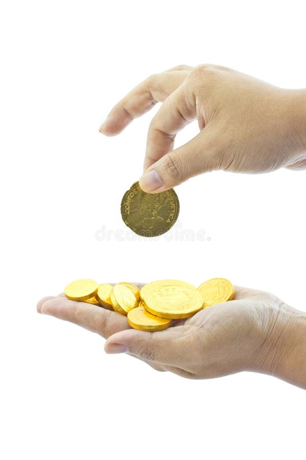 Mano y moneda imagen de archivo. Imagen de empresario - 22121159