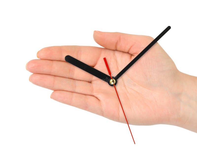 Mano con las reloj-manos imagen de archivo. Imagen de fondo - 34712179