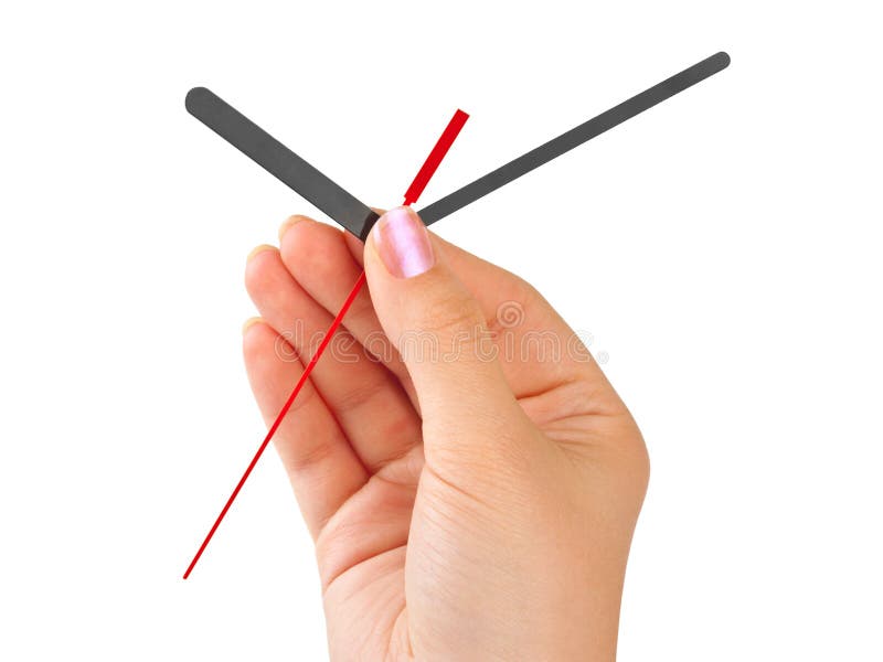 Reloj y reloj-manos imagen de archivo. Imagen de mano - 8684011