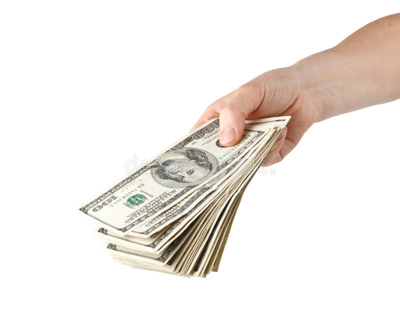 Mano con soldi fotografia stock. Immagine di pagamento - 7400512
