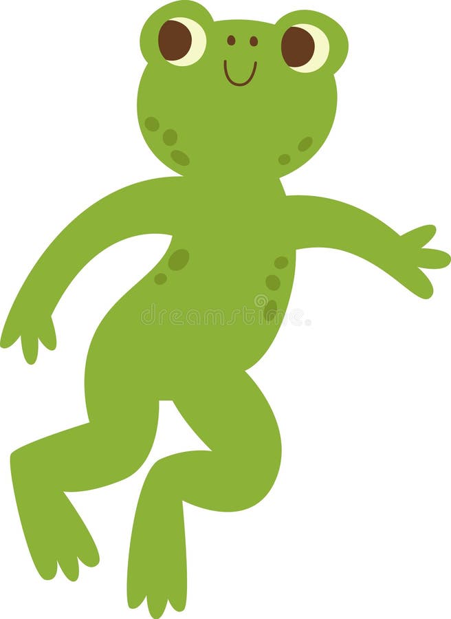 Mano de rana dibujada ilustración del vector. Ilustración de anfibio ...