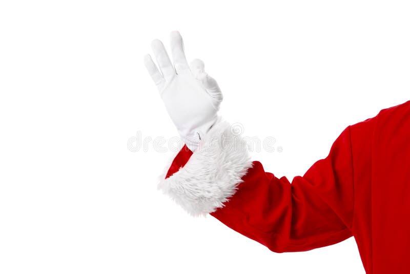 Mano de Santa Claus foto de archivo. Imagen de acontecimiento - 105362198