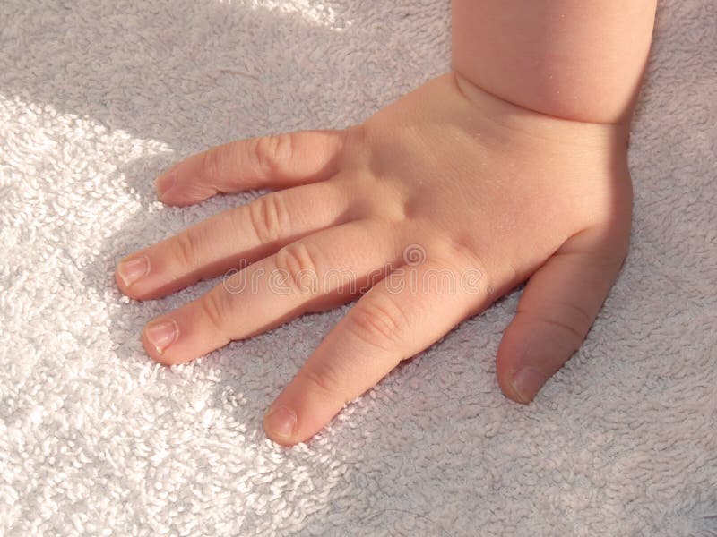 Mano Del Bebé - Mano Infantil Foto de archivo - Imagen de manos ...