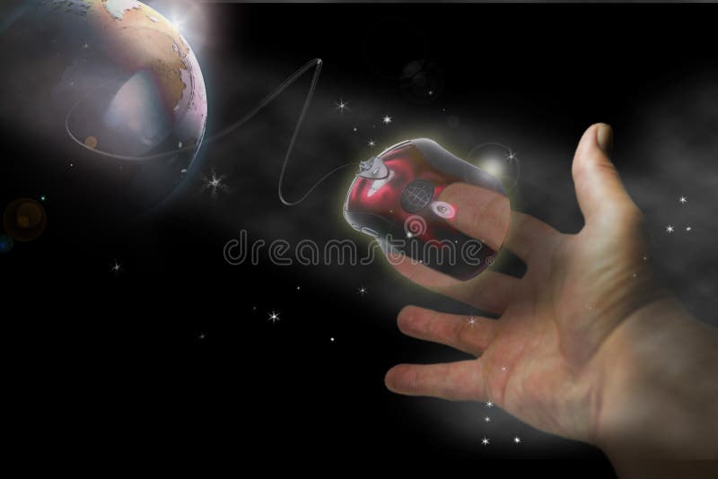 Mano e mouse illustrazione di stock. Illustrazione di conoscenza - 3729881