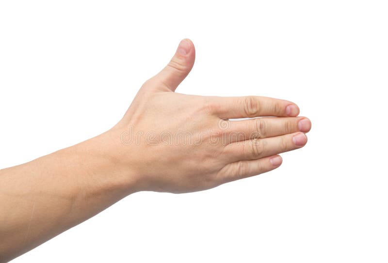 Mano en un fondo blanco foto de archivo. Imagen de humano - 104391048