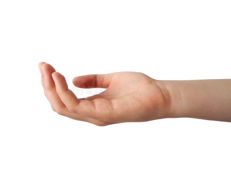 Mano extendida de la joven foto de archivo. Imagen de muchacha - 200328474