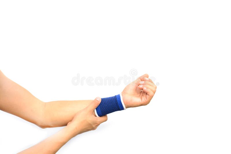 Mano Lastimada Con Una Ayuda De Muñeca Aislada Imagen de archivo ...