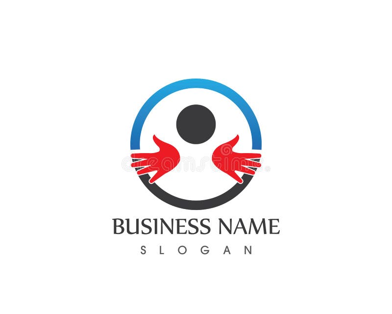 Mano Logo Design Template ilustración del vector. Ilustración de junto ...