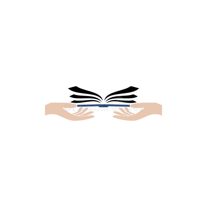 Mano Plana Que Da El Logotipo Abierto Del Icono Del Libro Stock de ... Mano Plana Que Da El Logotipo Abierto Del Icono Del Libro Stock de ...