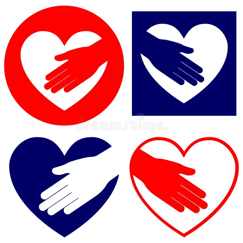 Corazón de ayuda ilustración del vector. Ilustración de ayudar - 75036972