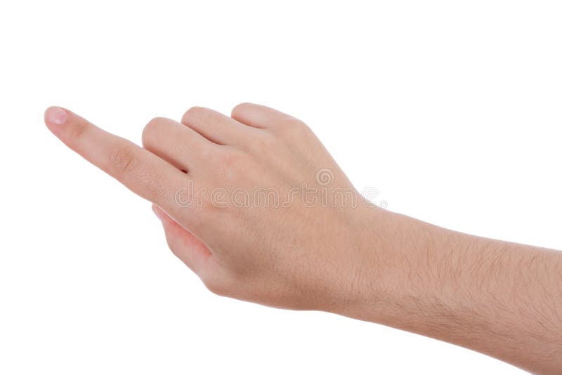 Mano Que Señala, Tocando O Presionando Foto de archivo - Imagen de ...