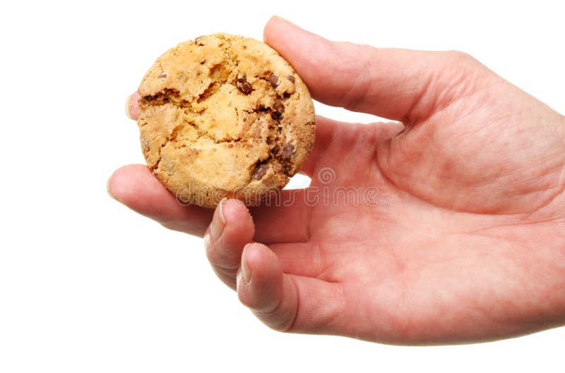 Mano Que Sostiene Una Galleta Foto de archivo - Imagen de viruta ... Mano Que Sostiene Una Galleta Foto de archivo - Imagen de viruta ...