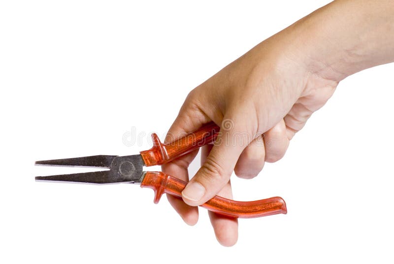 Mano con l'ascia immagine stock. Immagine di ascia, hardware - 4435517