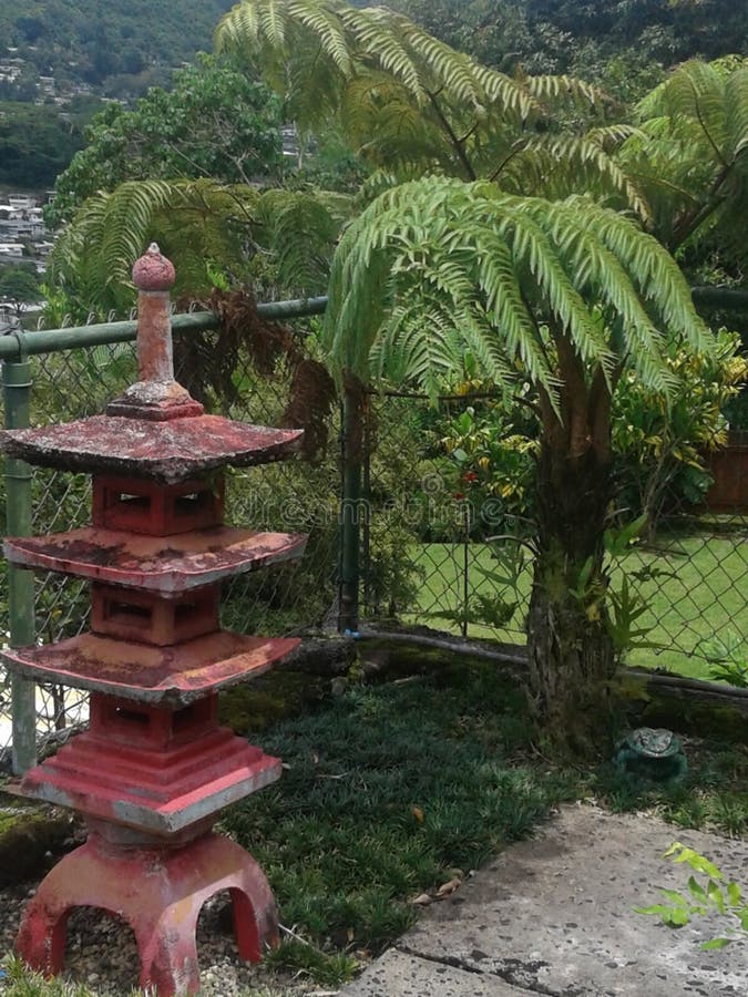 Manoa Valley on the Island of Oahu Stock Image - Image of overlook ...