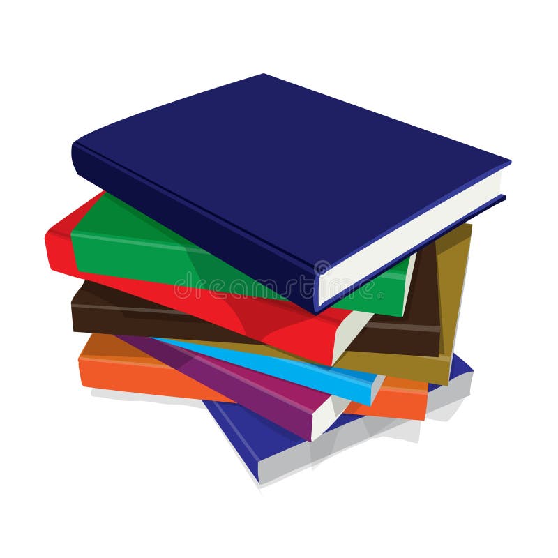 Manojo de libros ilustración del vector. Ilustración de enciclopedia ...