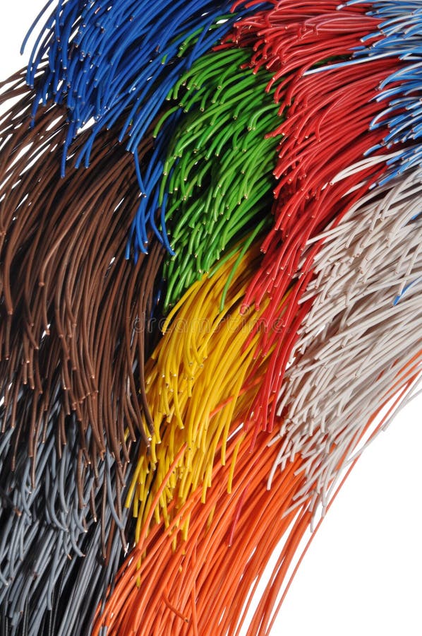 Paquetes de cables imagen de archivo. Imagen de caos - 46775225