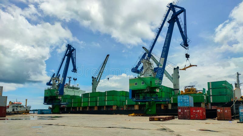 Manokwari, January 20 2023, CPO Loading Vessel Anchored at Kaironi Port ...