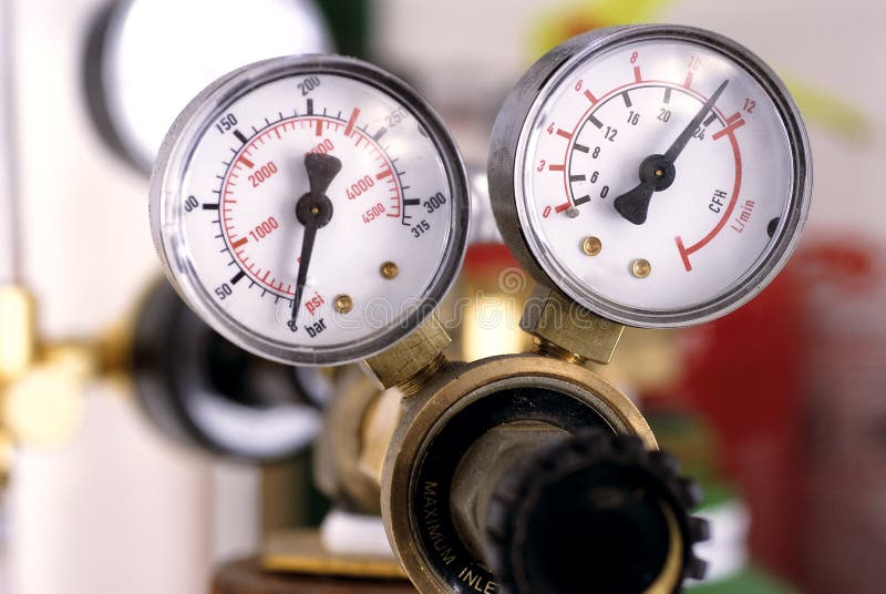 Manometer stock image. Image of metal, cylinder, gauge - 17146485