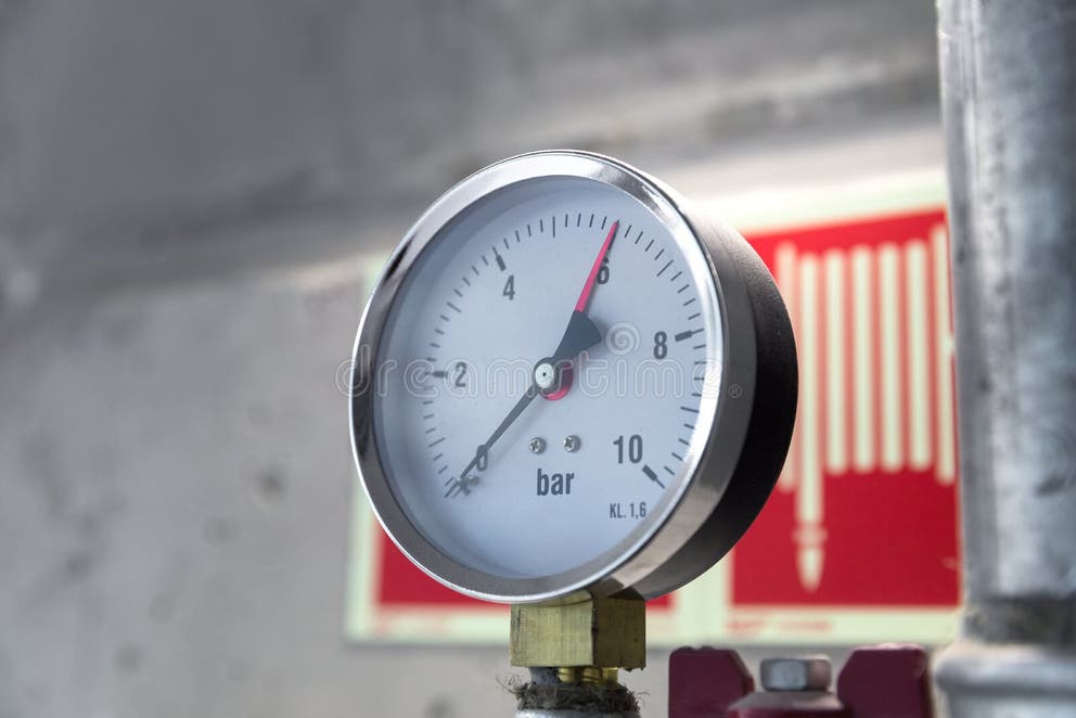 Manometer of an Air Compressor Stock Image - Image of meter, instrument ...