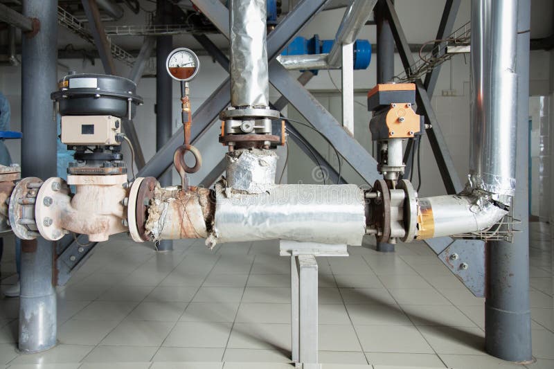 Manometer As a Part of a Machine . Industrial Concept Stock Photo ...