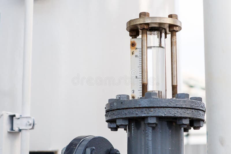 Manometer for DI Water Control in Factory Stock Photo - Image of ...