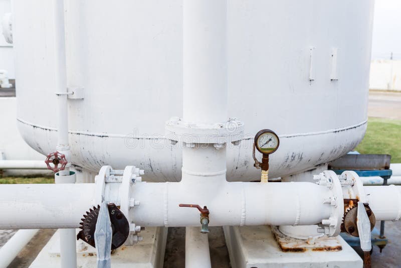 Manometer for DI Water Control in Factory Stock Photo - Image of ...