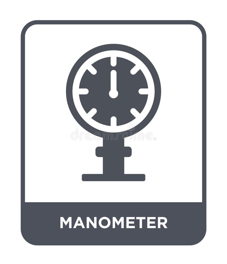 Oil Manometer Icon in Cartoon Style Isolated on White Background. Oil ...
