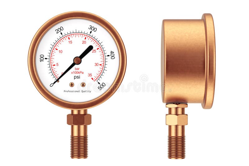Manometer-Manometer Wiedergabe 3d Stock Abbildung - Illustration von ...