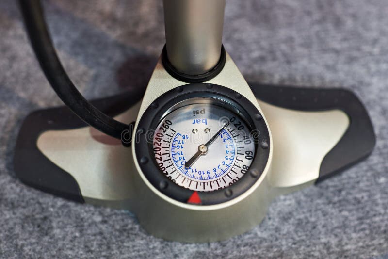 Manometer pump for bike stock photo. Image of powerful - 68778768