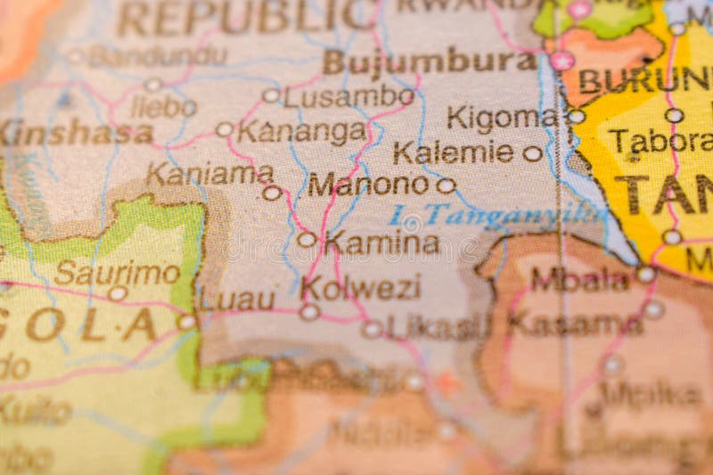 Manono on the World Map-Geo Political Map Stock Illustration ...