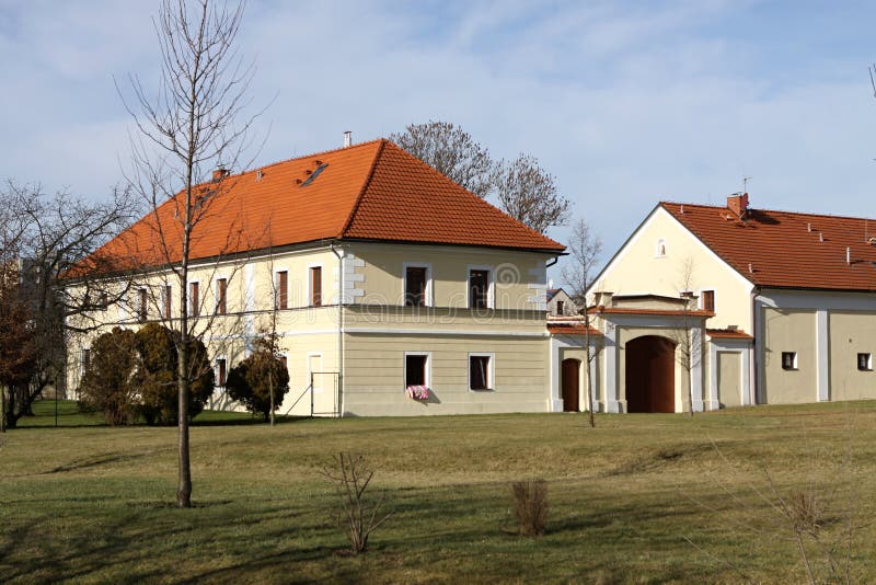 Manor stock image. Image of renovated, rich, door, home - 46668215