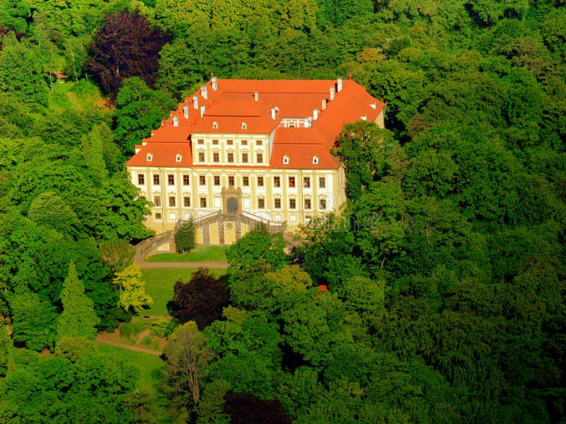 Manor house Cerveny hradek stock photo. Image of czech - 25495566