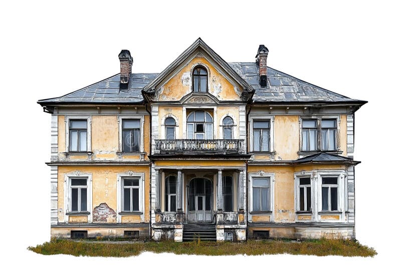 The Manor House is Depicted Against a Transparent Background Stock ...