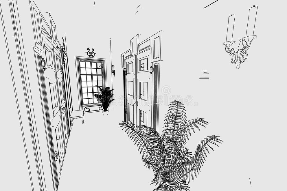 Manor interior stock illustration. Illustration of toon - 55297809