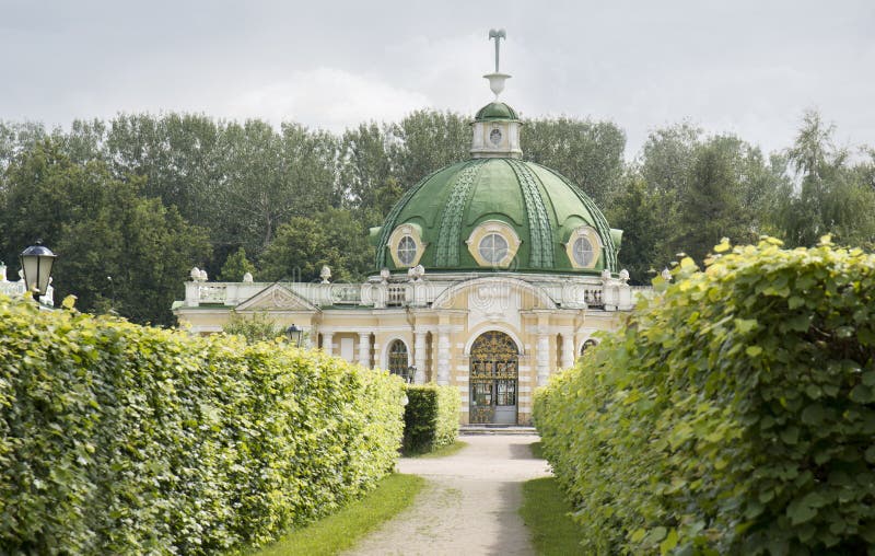 The Manor of Kuskovo. Moscow Stock Photo - Image of moscow, blue: 96608148