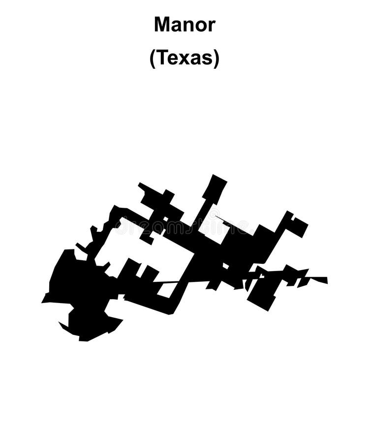 Manor outline map stock vector. Illustration of template - 357647221