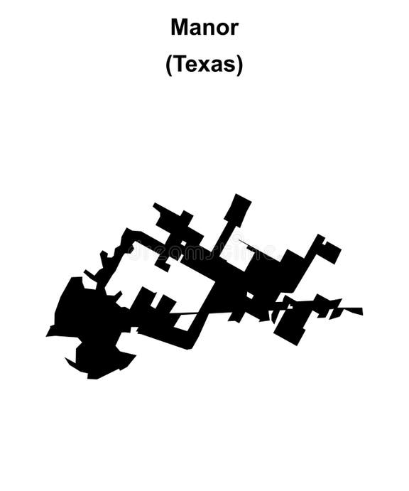 Manor outline map stock vector. Illustration of template - 357647221