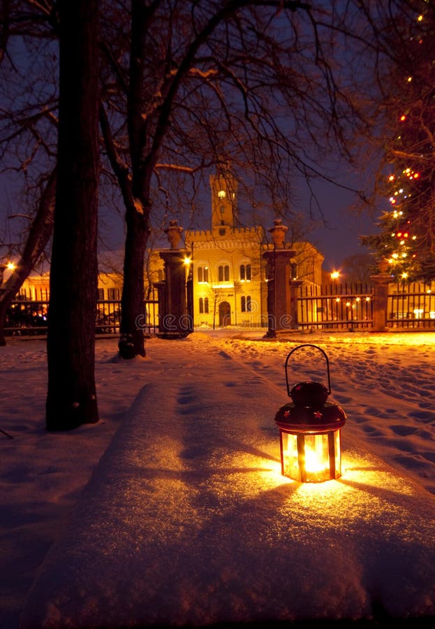 Winter Evening stock photo. Image of blue, horizon, twilight - 1999700
