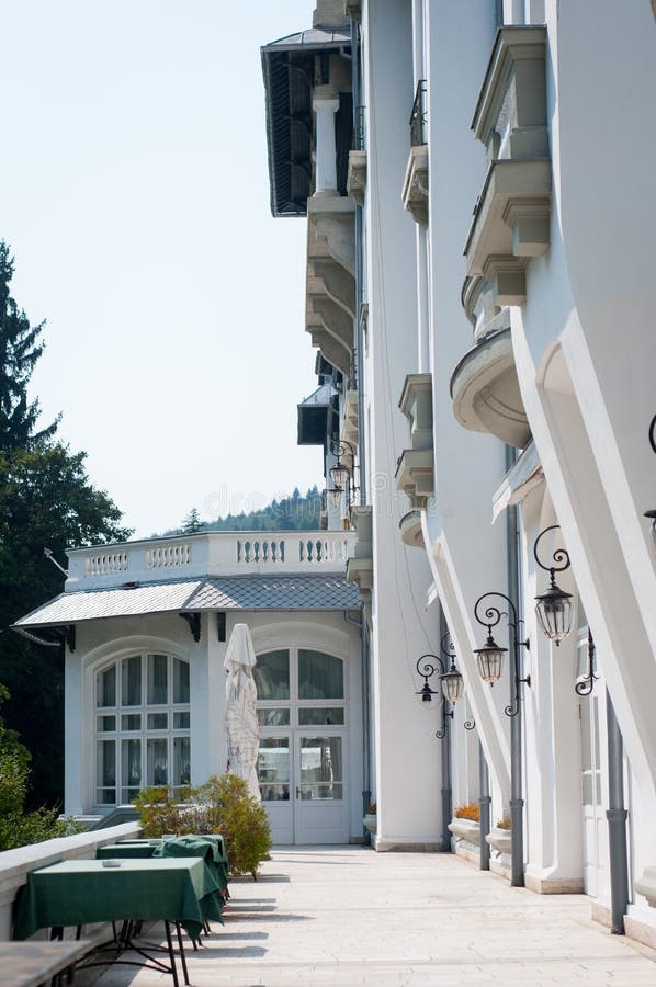 Building with Terrace of Luxury Hotel Stock Photo - Image of canary ...