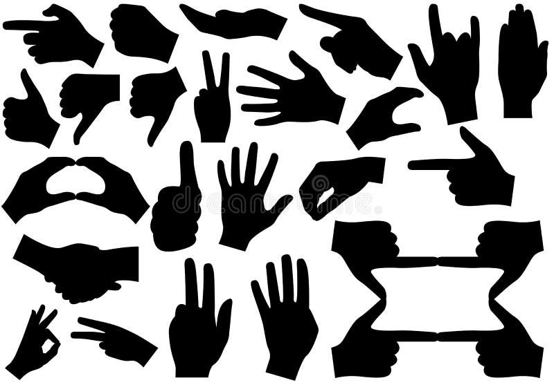 Colección De Vector De La Mano Y De La Herramienta Ilustración del ...