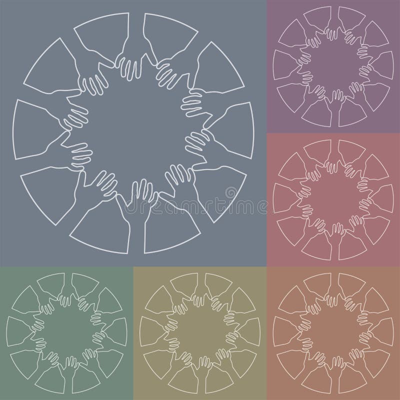 Manos Abstractas Del Vector Ilustración del Vector - Ilustración de ...