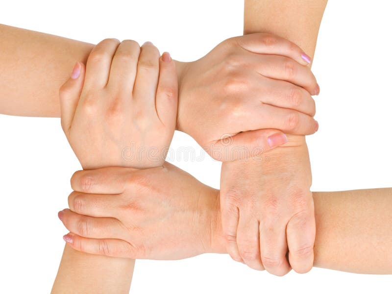 Manos unidas foto de archivo. Imagen de conectividad, fuerte - 2370904