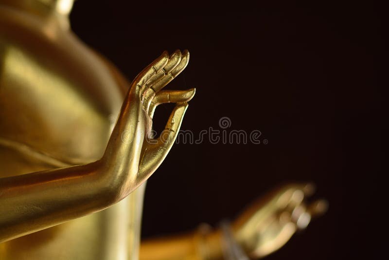 Manos de Buda como fondo foto de archivo. Imagen de arte - 128115396