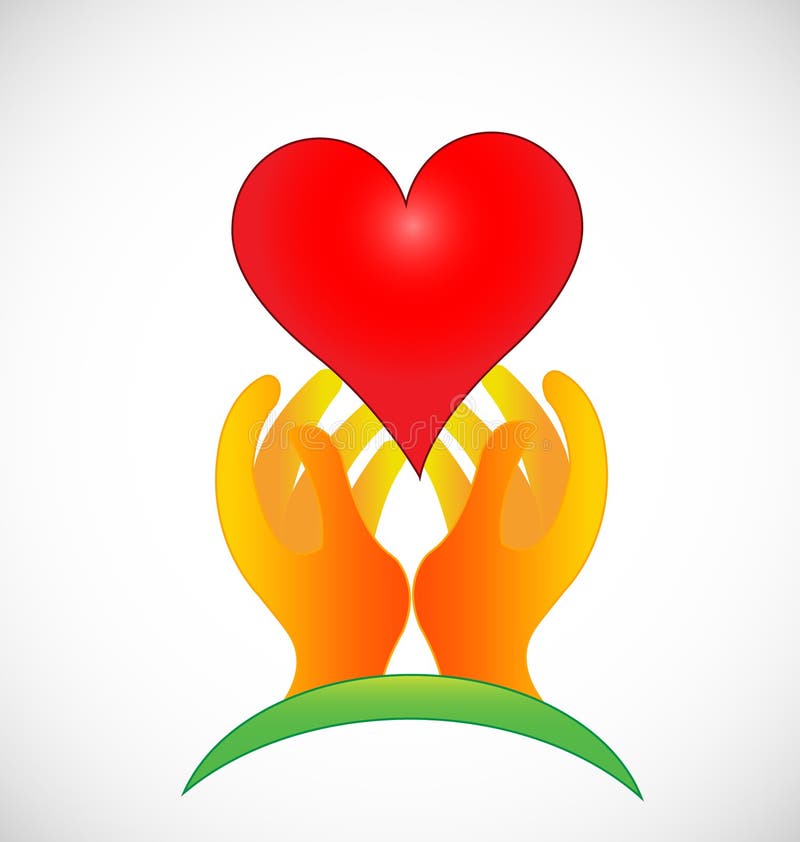 Las Manos Del Icono De La Esperanza, Símbolo Verde Del Vector ...