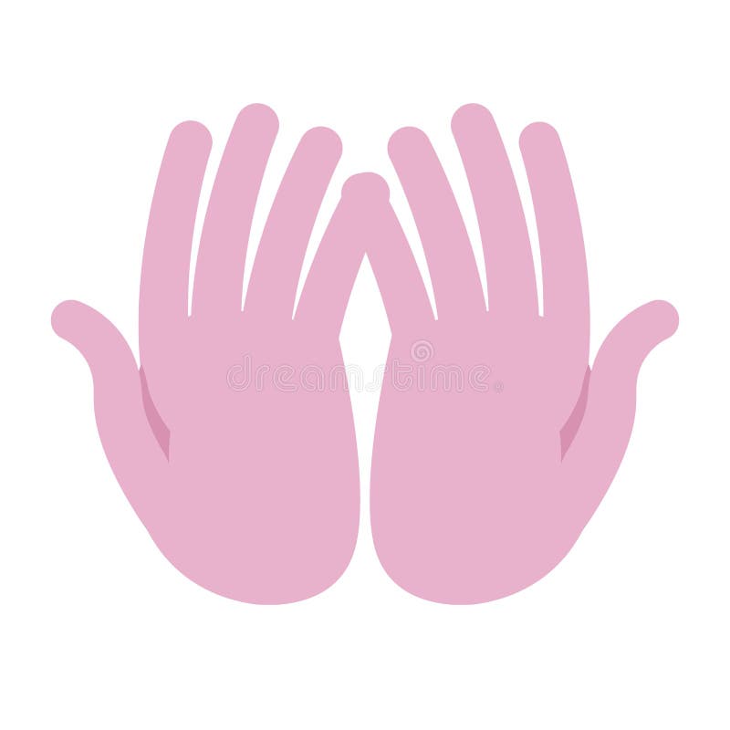 Manos Humanas En El Fondo Blanco Ilustración del Vector - Ilustración ...