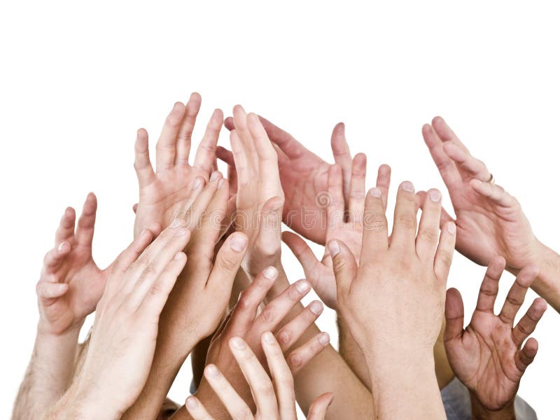 Manos para arriba imagen de archivo. Imagen de media - 14155419